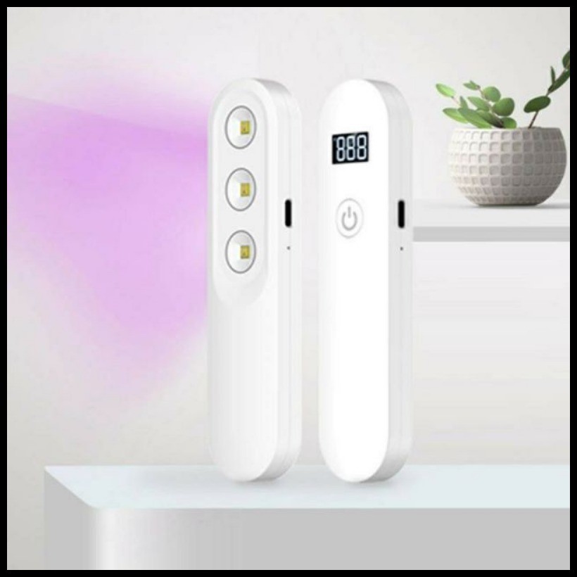 Portable pocket UV Sterilizer with Safety Lock Germicidal Handy UVC led ...