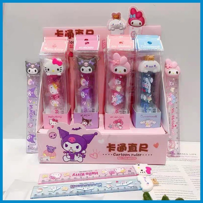 Ruler character design small ruller school supplies (19 cm) | Shopee ...