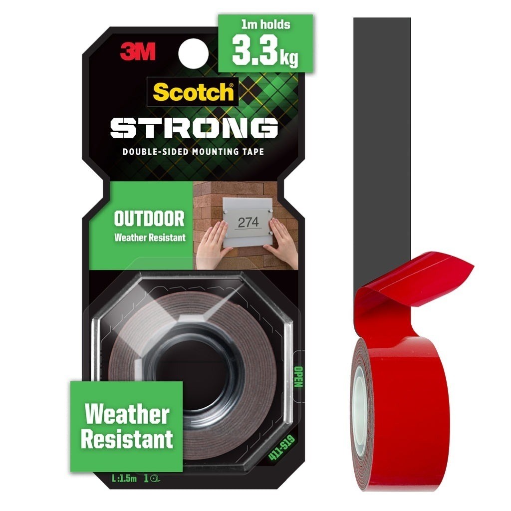3M Scotch Double-Sided Mounting Tape – Heavy Duty, Heat & Weather ...