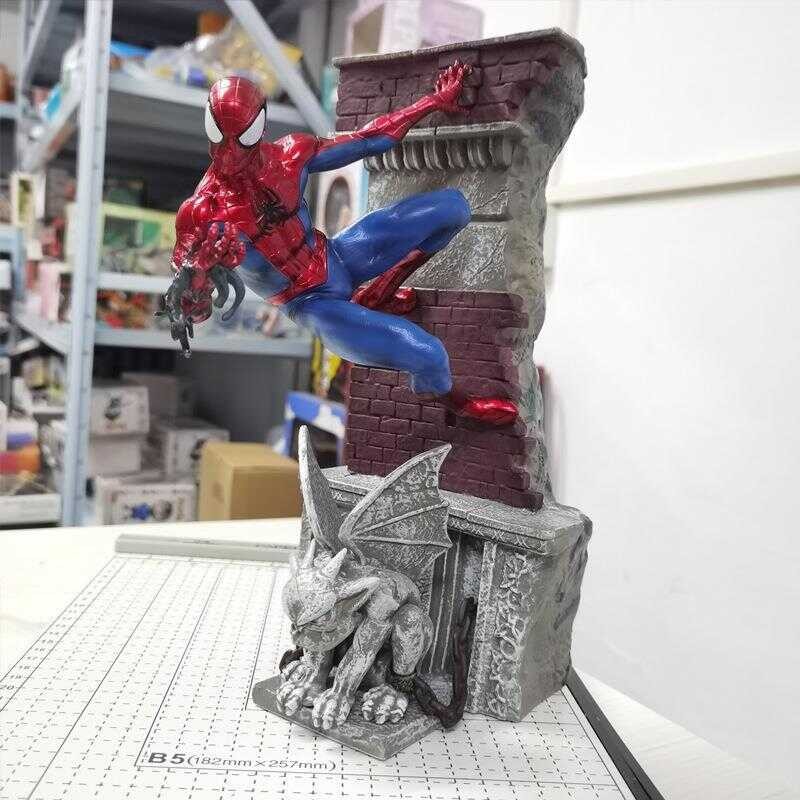 New GK Pillar Avengers DXG Venom Spider Man Statue Doll Model Pendant ...