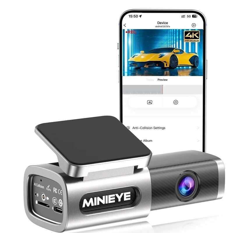 MINIEYE C2 4K Dash Cameras 170° Wide Angle Car Camera Gamit Ang ADAS ...