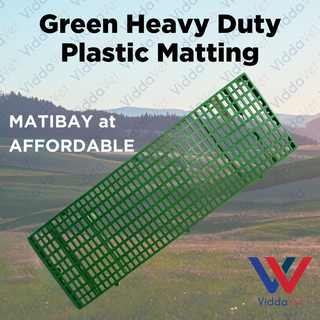 Viddavet 10pcs 1x3 Plastic Mattings Green for pigs and dogs mattings ...