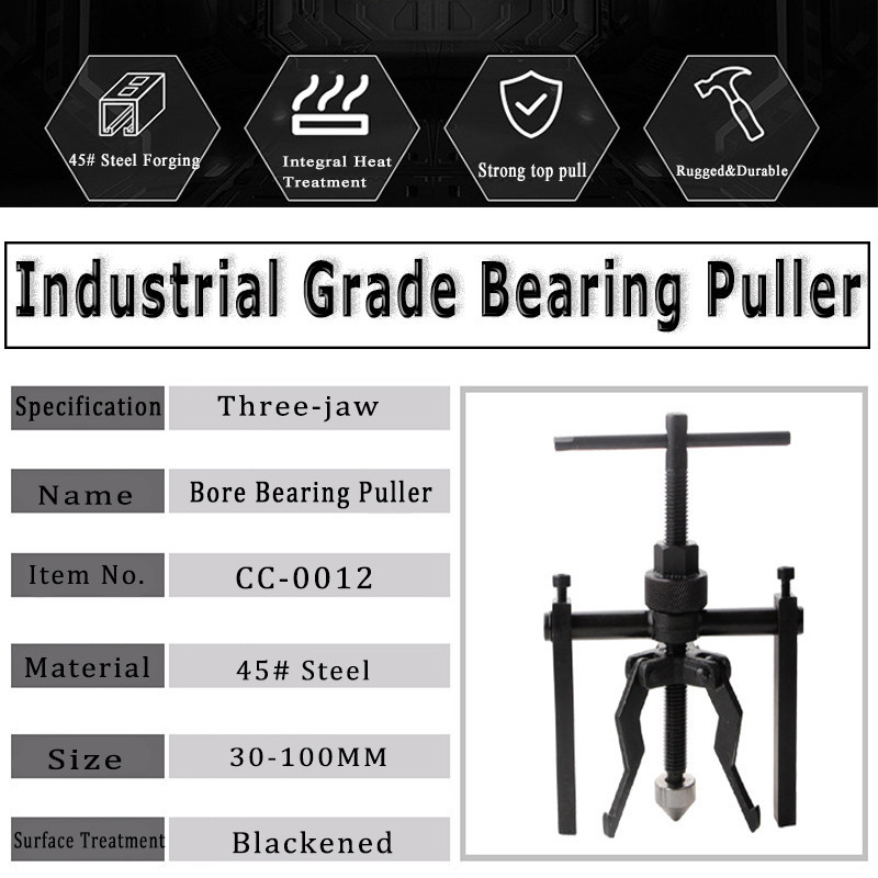 3-Jaw Pilot Bearing Puller - Inner Wheel Gear Extractor & Bushing ...