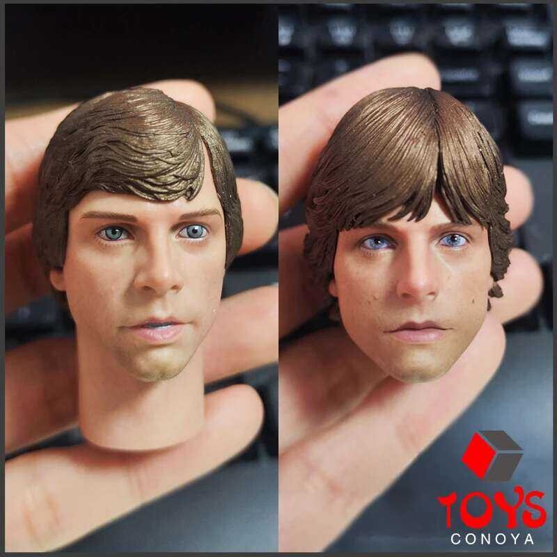 1/6 Scale Luke SW Head Sculpt Mark Hamill Head Carving With Long Neck ...