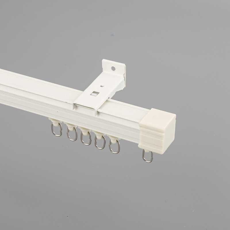 Thickened aluminum alloy Roman pole curtain single and double track ...