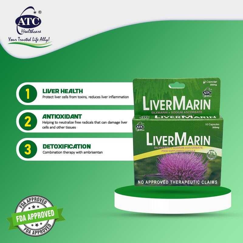 Livermarin 350Mg X 10'S (1 Box) Supplement Healthcare Edible Silymarin ...