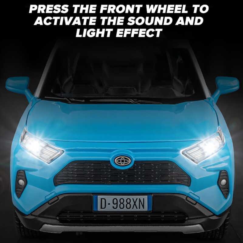 LEO 1:22 ★ Toyota Rav4 Suv Metal Diecast Alloy Model Truc For Kids Toys ...