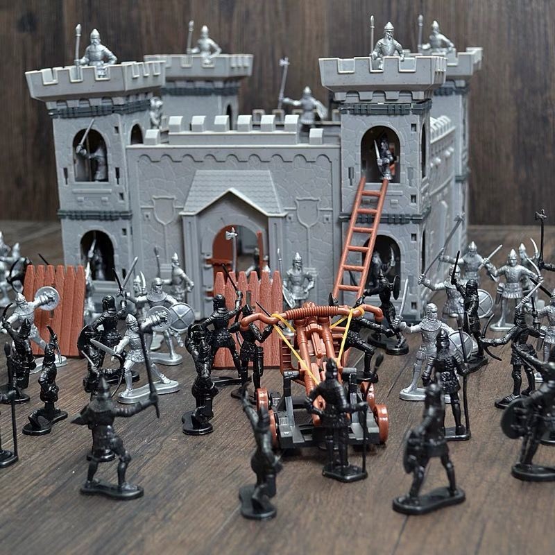 ♞Ancient soldier medieval knight castle war game army toy model boy ...