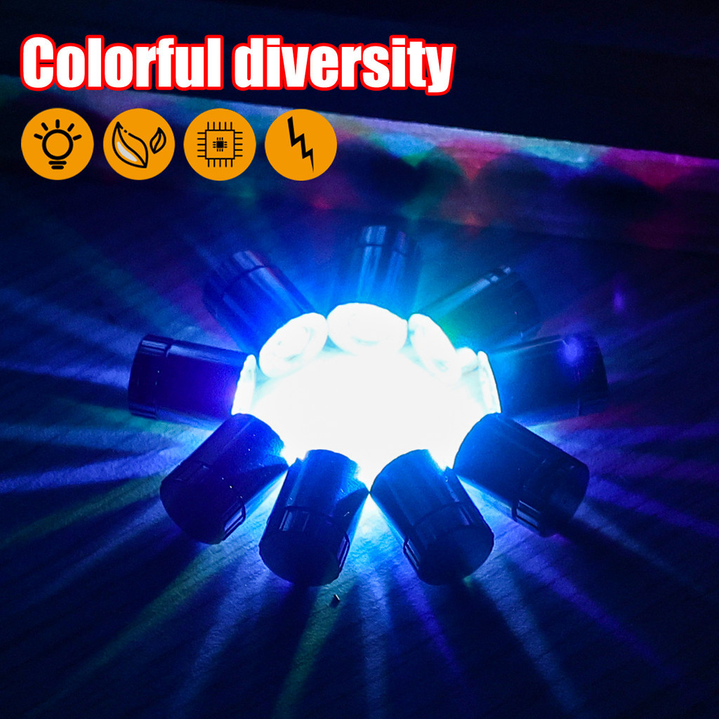 10Pcs Mini LED Battery Operated Electronic Small Colored Lamps Party ...