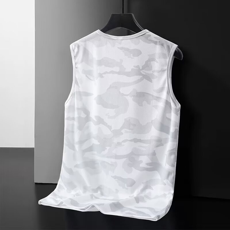 M-5XL Men's Dri fit Sando Mesh Camouflage Dri-fit Shirt Loose Sports ...