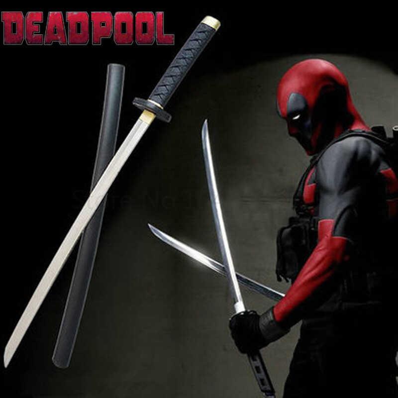 61cm X-men Deadpool Katana Pu Anime Soul Figure Samurai Knife Ninja ...