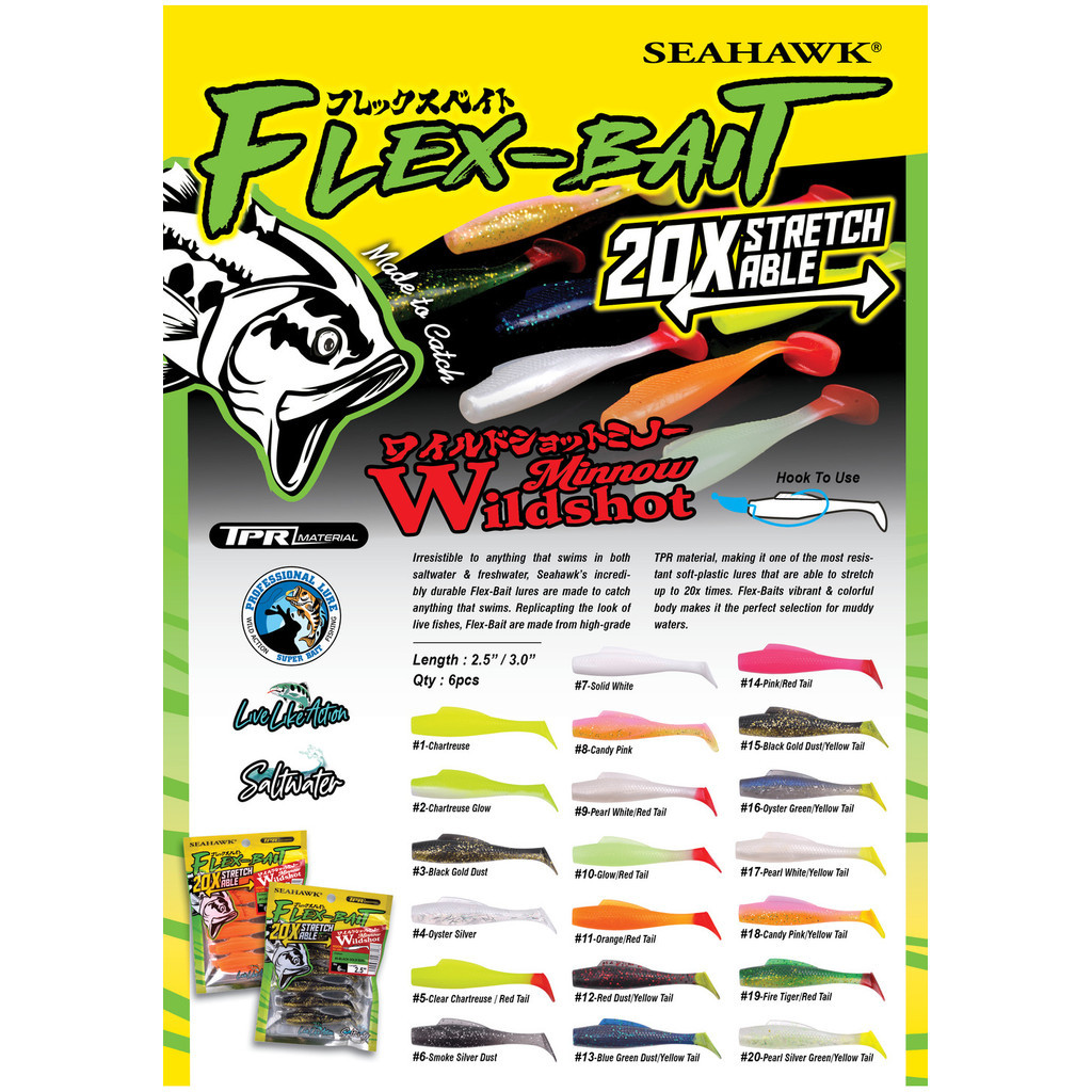 Seahawk FLEX-Bait Wildshot Minnow Lure | Shopee Philippines