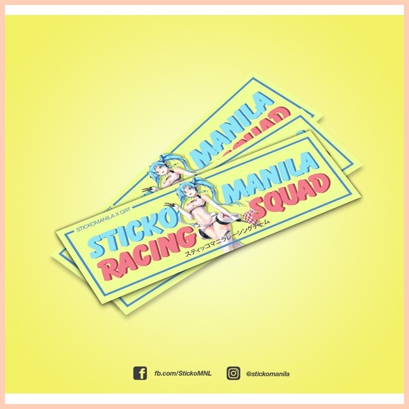 ☢ Sticko Manila : Vocaloid (Hatsune Miku) - Racing Squad (Bumper ...