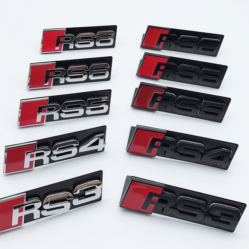in stock RS3 RS4 RS5 RS6 RS7 RS8 SQ5 SQ3 SQ7 Sticker Front Grille Badge ...