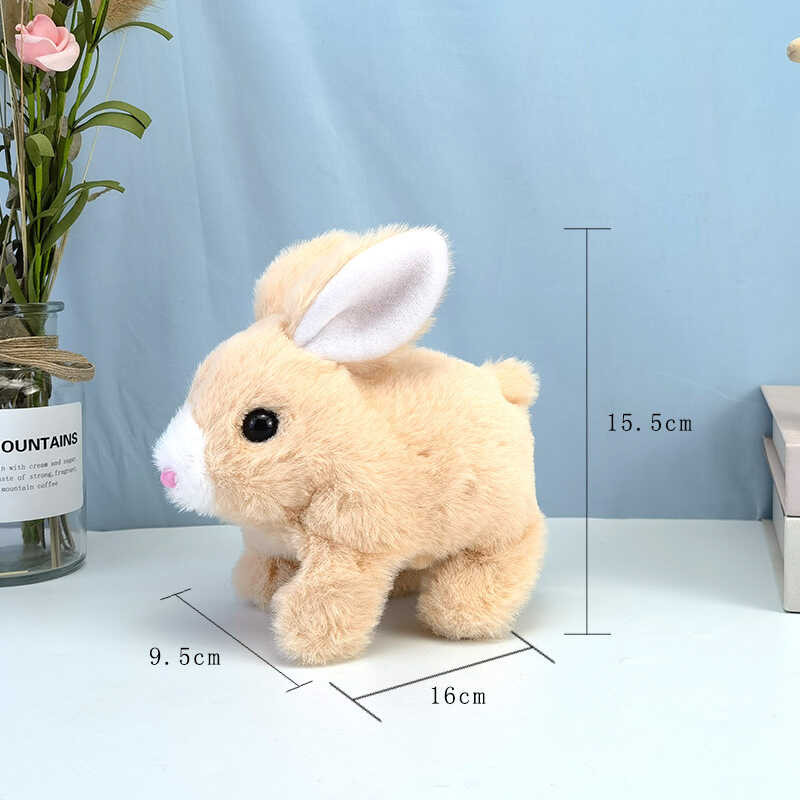 sh Electric White Rabbit Simulation Pet That Can Walk, Bark, Move Its ...