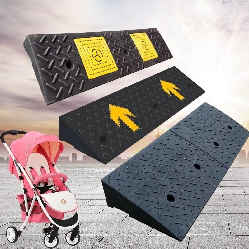 Roadside rubber horse curb, threshold, step, slope pad, tram, car ...