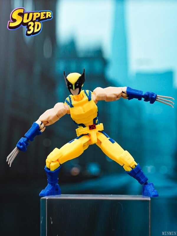 3D printed Marvel Wolverine Avengers multi joint movable doll figurine ...