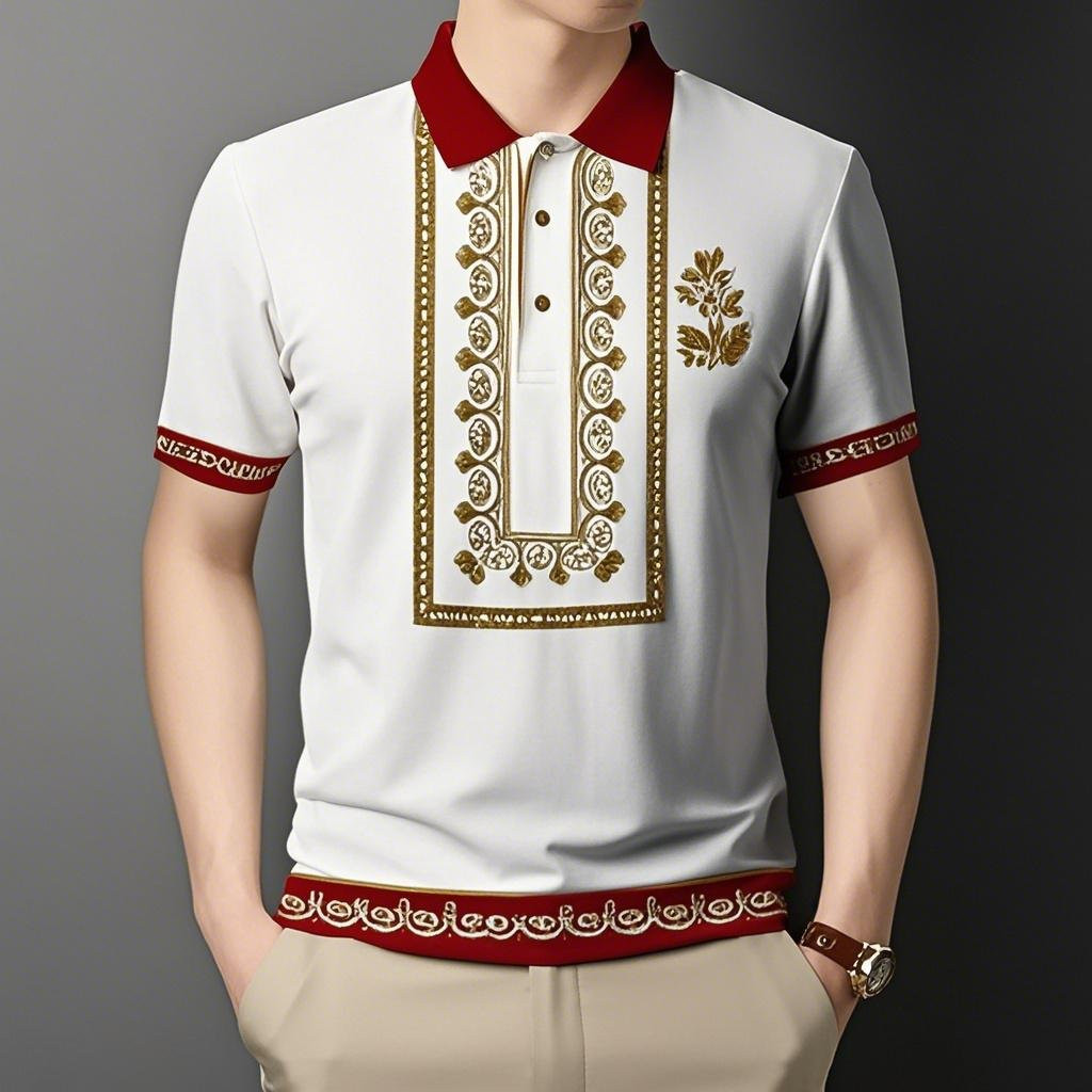 2025 Asean Attire for Men Modern Barong Men's Lapel Short Sleeve Shirt ...