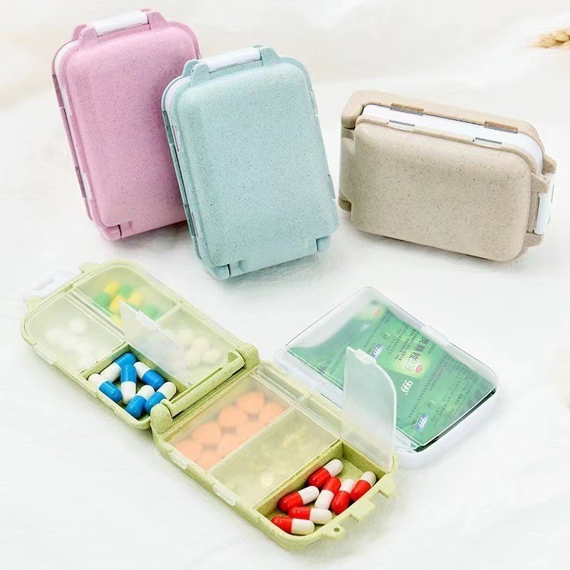 Portable Mini Pill Box Medical Kits Vitamin Pills Box Storage Box Pill ...