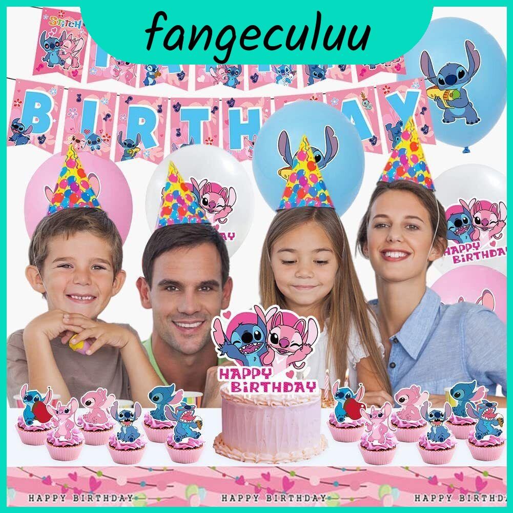 Lilo Gorgeous Stitch Birthday Party Decorations Banner Balloons Topper Cake | Shopee Philippines
