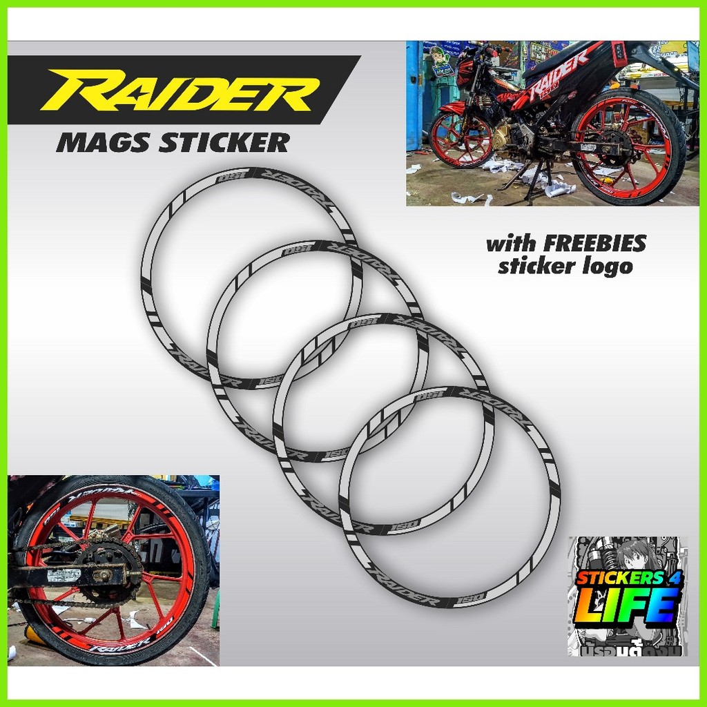 ☑ ۩ Suzuki Raider 150 Mags Sticker (Front and Back) | Shopee Philippines