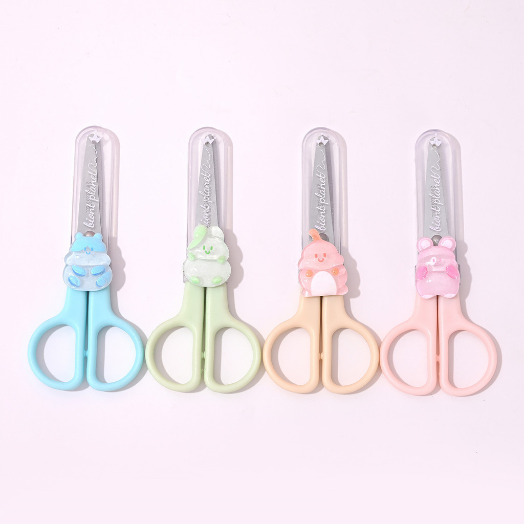 1PCS High-Value Kindergarten Round Head Children's Scissors, Paper ...