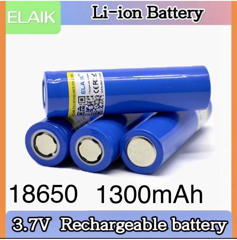 1-6Pcs 0 7 18650 1300 Mah Lithium Battery 3.7V Rechargeable Battery ...