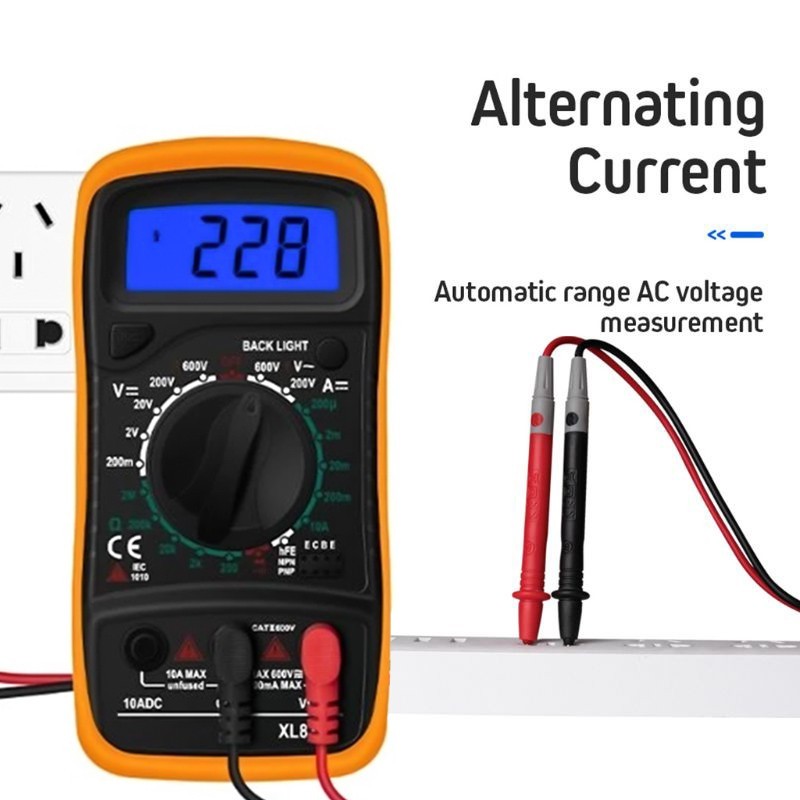 XL830L LCD Digital Tester Original Multimeter Manual-Ranging Multi ...