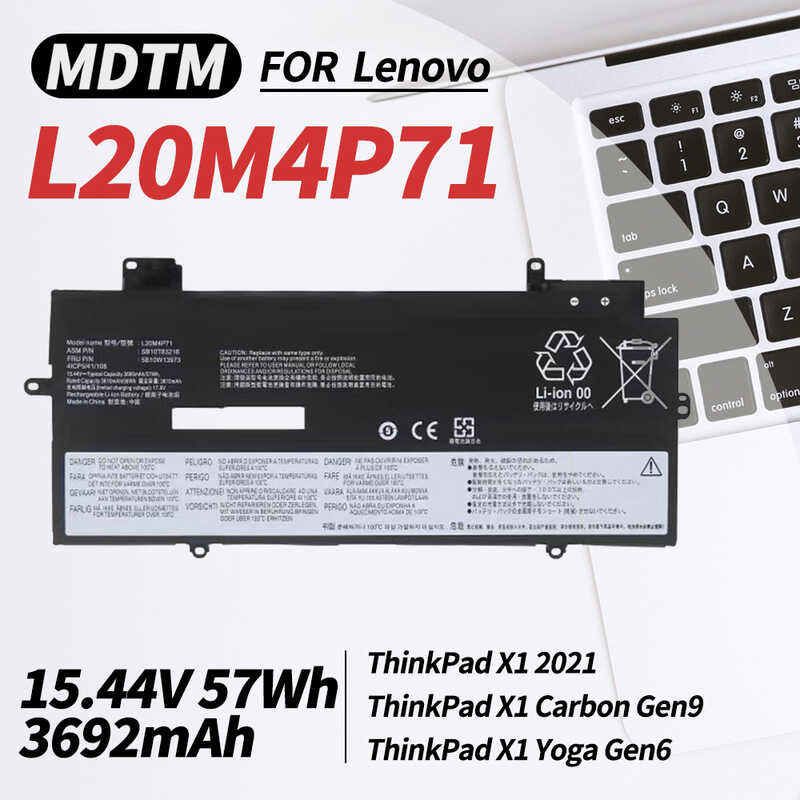 Sb10t83216 L20m4p71 5B10w13973 Laptop Battery Para Sa Lenovo Thinkpad ...