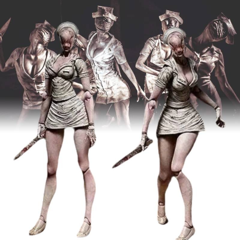 Hill 2 Silent Figma Triangle Head Red Pyramid And No Face Nurse Pvc ...