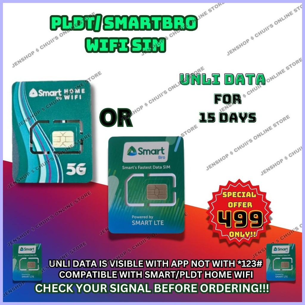 PLDT SMART BRO PREPAID WIFI SIM WITH UNLI DATA ﹊ | Shopee Philippines