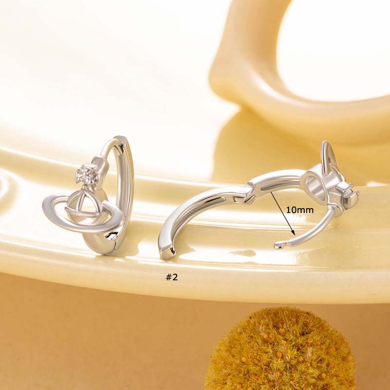 1 Piece Chic Cartilage Hoop Earring Ring Pinna Lobe Piercing Flower ...