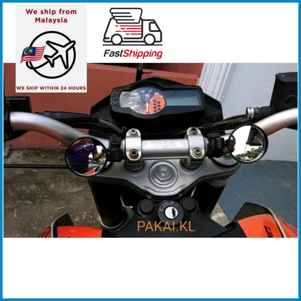 SIDE MIRROR KTM DUKE 200 390 690 MT 09 15 25 BENELLI 250 500 WIDE ANGLE ...