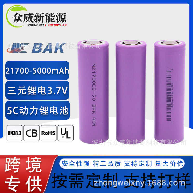 BAK New 21700 3.7V5000mah Power 5C Electric Balance Vehicle Inverter ...