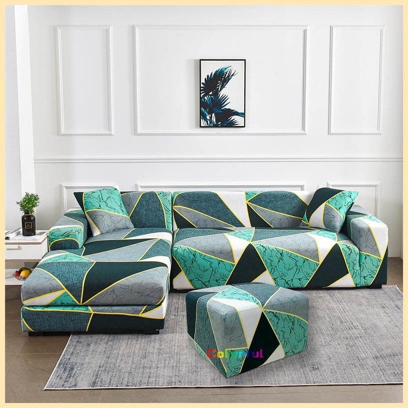Stretchable Sala Set L Shape Sofa Cover of 3pcs Sofa Cover 2 seater ...