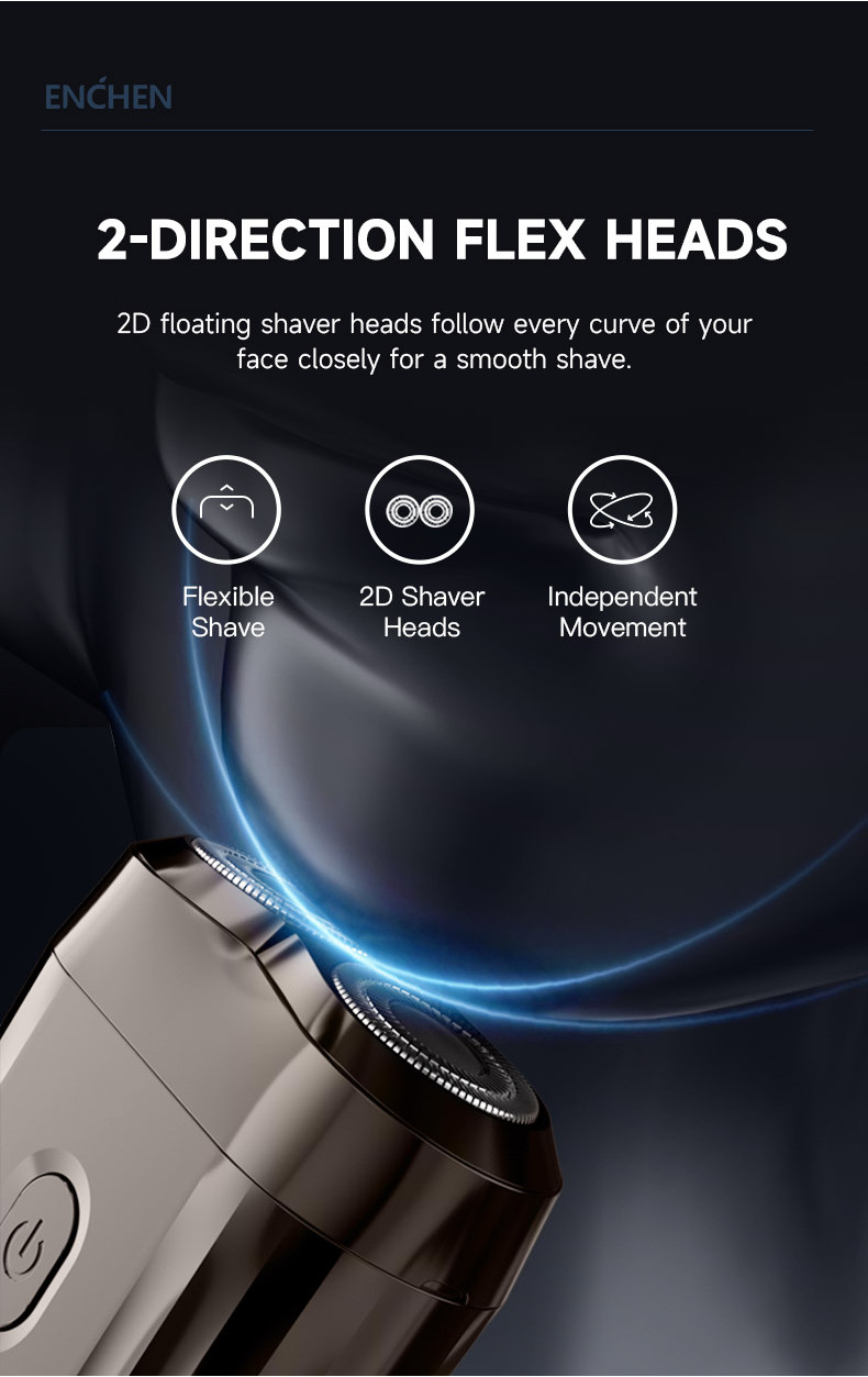 Enchen Portable Electric Shaver Rechargeable Trimmer Travel Mini Razor ...