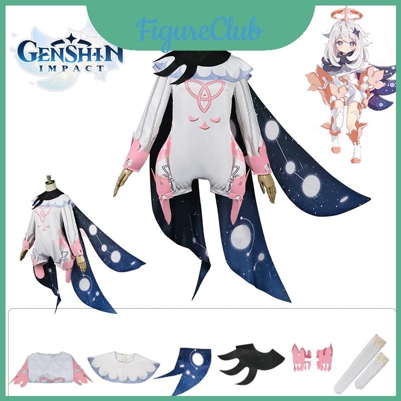 Impact Paimon Genshin Cosplay Costume With Scarf And Armor | Shopee ...