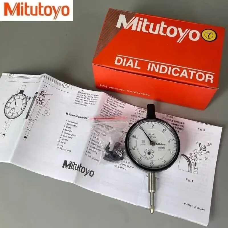 Mitutoyo 1 Micrometer 2046S 0-10mm Meter Precise 0.01mm Resolution Dial Indicator Mesure Quality ...