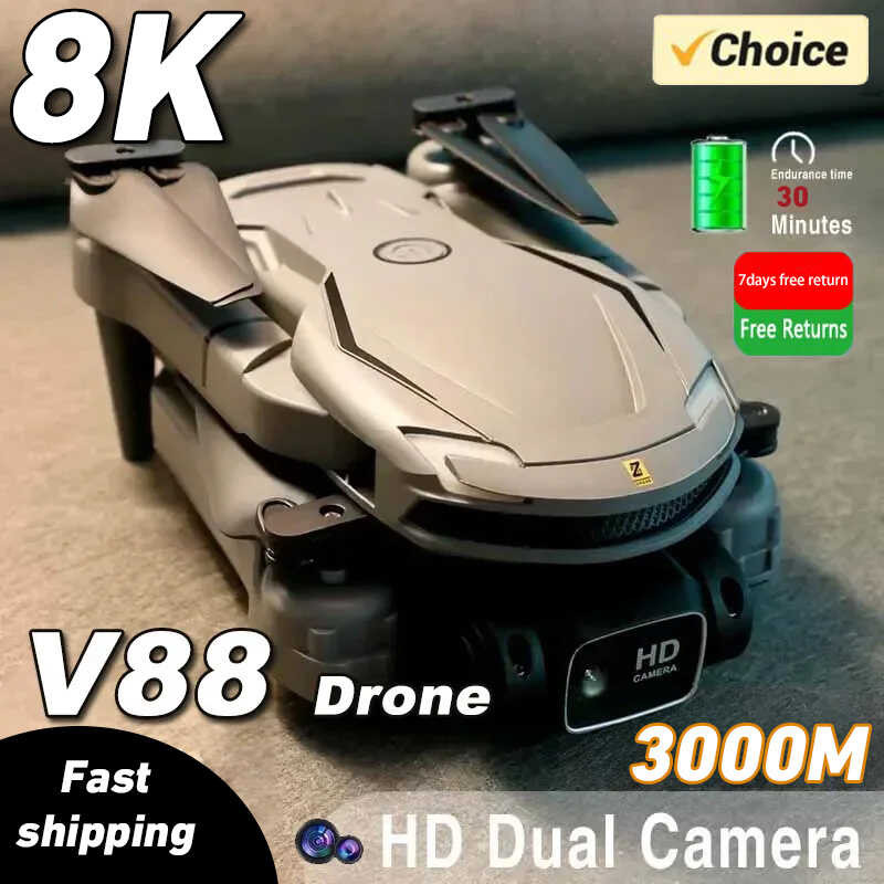 V88 Drone 8K 5G GPS Professional HD Aerial Photography Remote Control ...