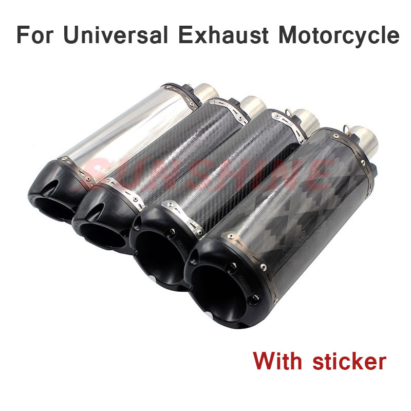 Motocross 8 Exhaust Universal Escape Moto Motorcycle Muffler TWO ...