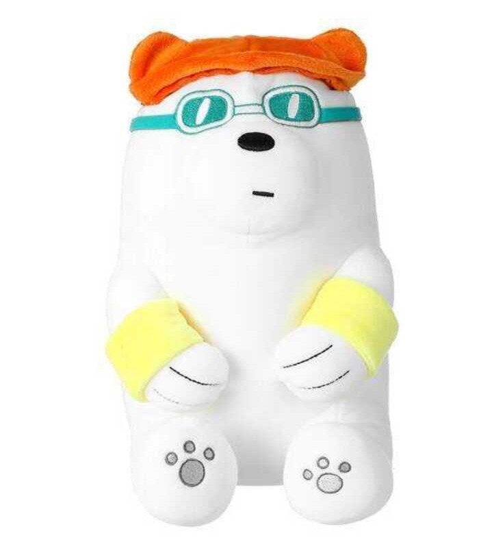 LY We Bare Bears Summer Vaion Series Plush Toy Ice Bear. Grizzly. Panda ...
