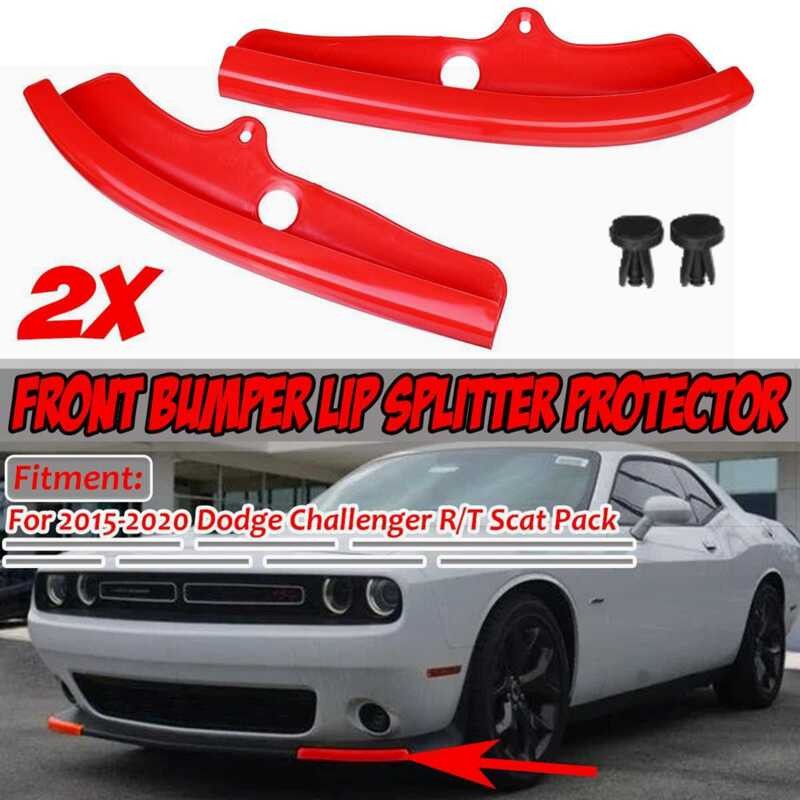 Dodge Challenger For R/T S Pack 15-20 Front Bumper Lip Splitter Guard ...