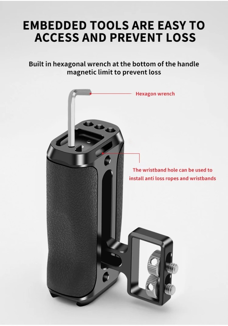 Universal Camera Cage Mini Side Handle for Action Camera Cage Rig ...