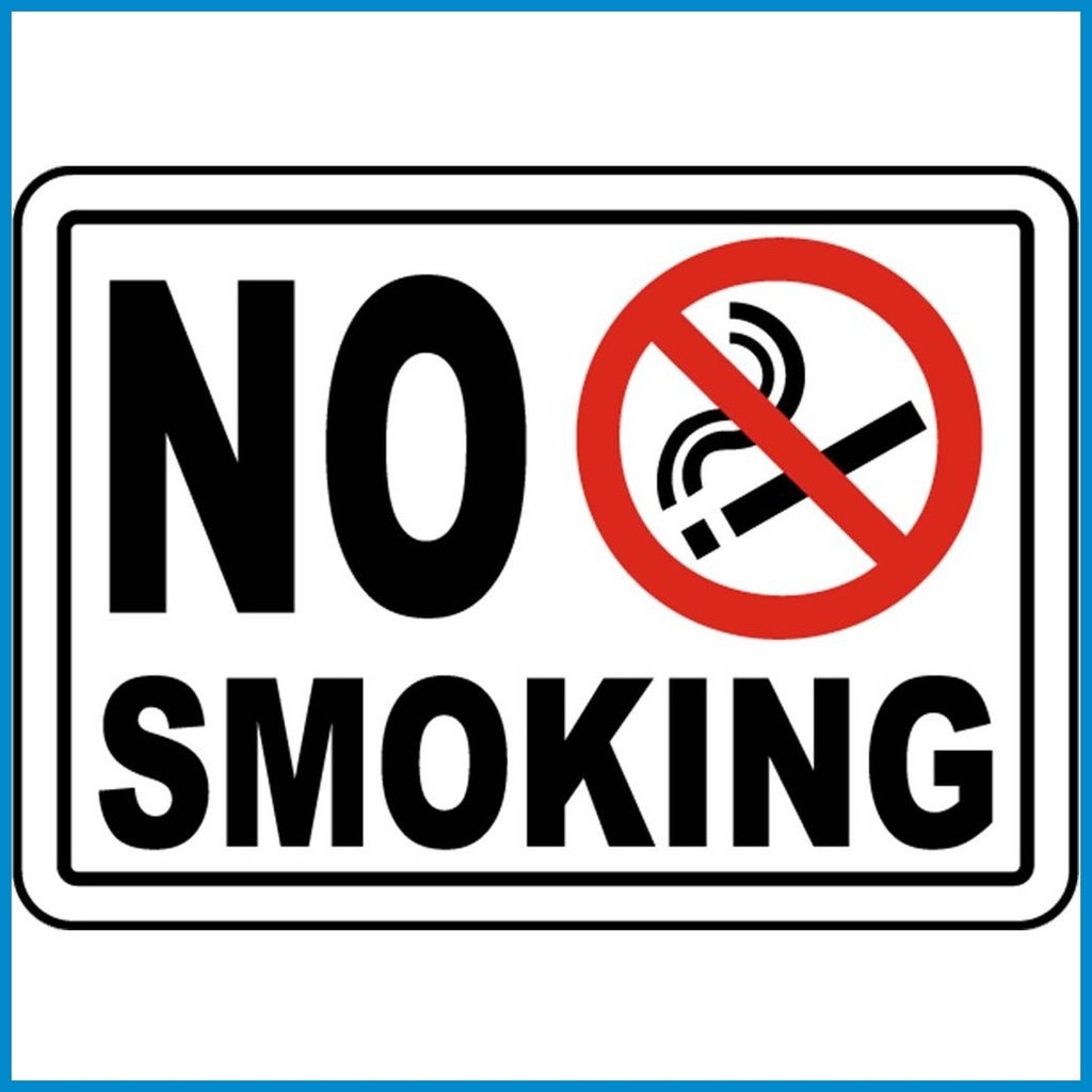 NO SMOKING/BAWAL MANIGARILYO SIGN-Laminated- A4 Size high quality print ...