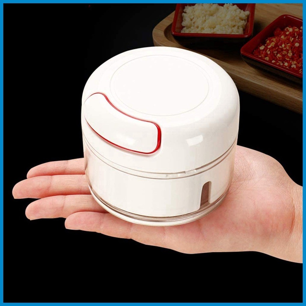 Kitchen Mini Garlic Grinder Food Chopper Shredder hand Pull String ...