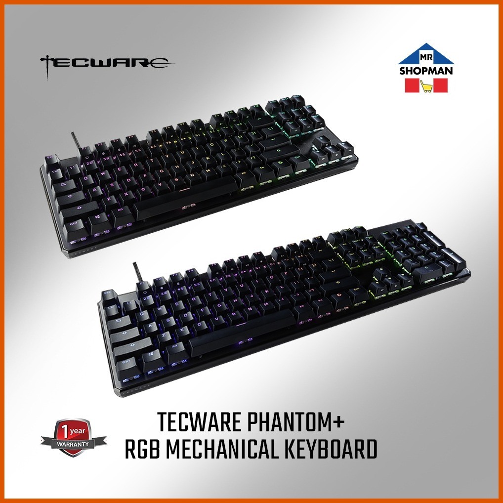 Tecware Phantom+ 87 / 104 Keys RGB Wired Hot Swappable Mechanical ...