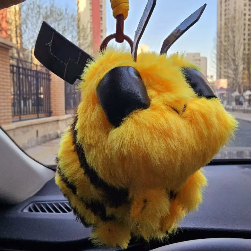 Minecraft Movie Merchandise Cartoon Bee Plush Doll Fun Bumblebee Plush ...