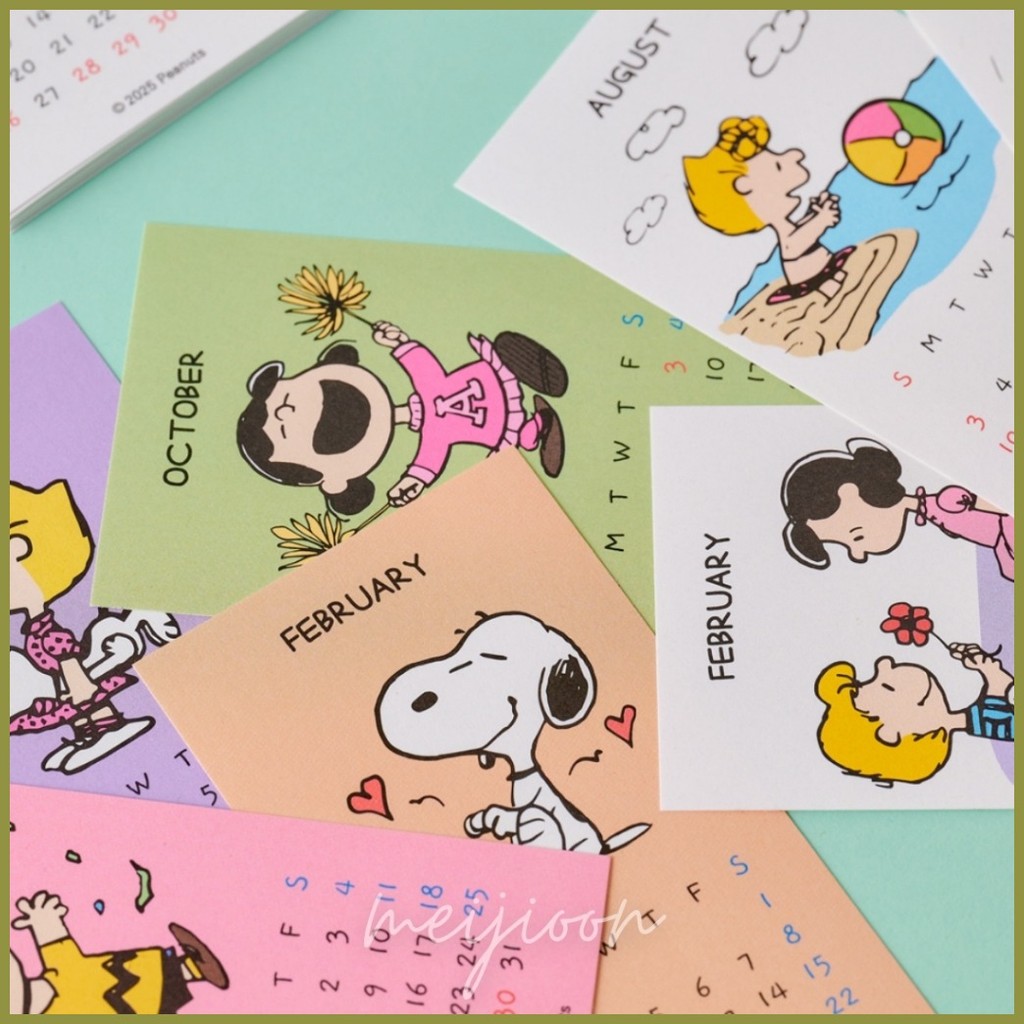 ♀ from KOREA PEANUTS, Snoopy and Friends 2025 Sticker Calendar(2025 JAN ...