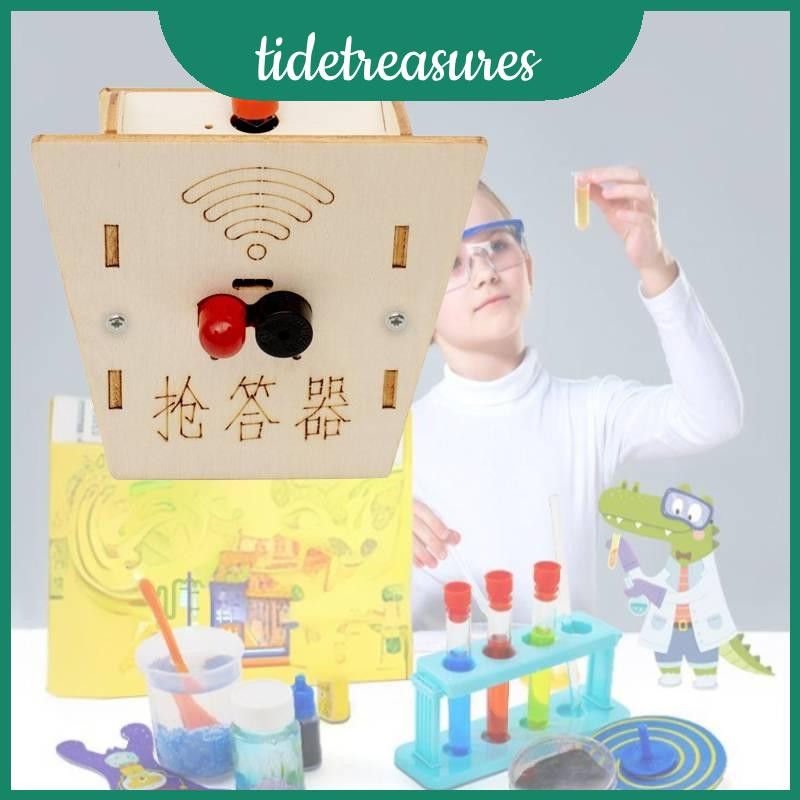 Educational Wooden Physics Diy Handheld Buzzer Assembly For Kids Kit ...