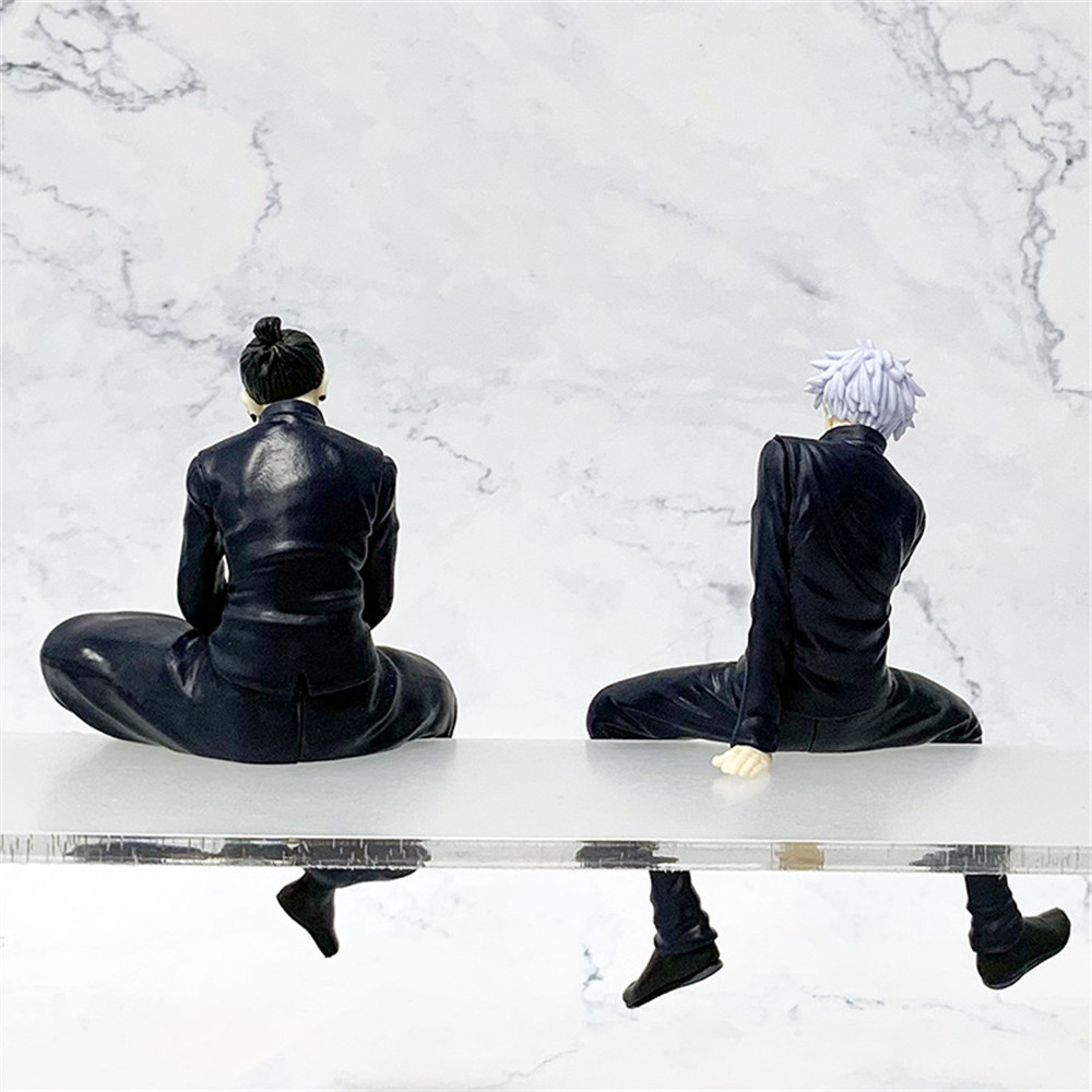 Satoru Gojo Statue Jujutsu Kaisen Figure Geto Suguru Sitting Posture ...
